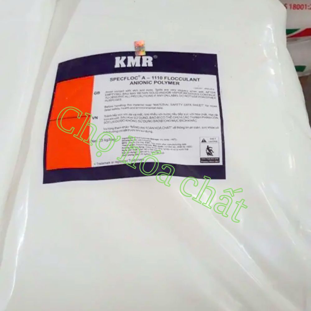 Polymer Anion 25kg/bao - Chất trợ lắng - Chợ Hoá Chất